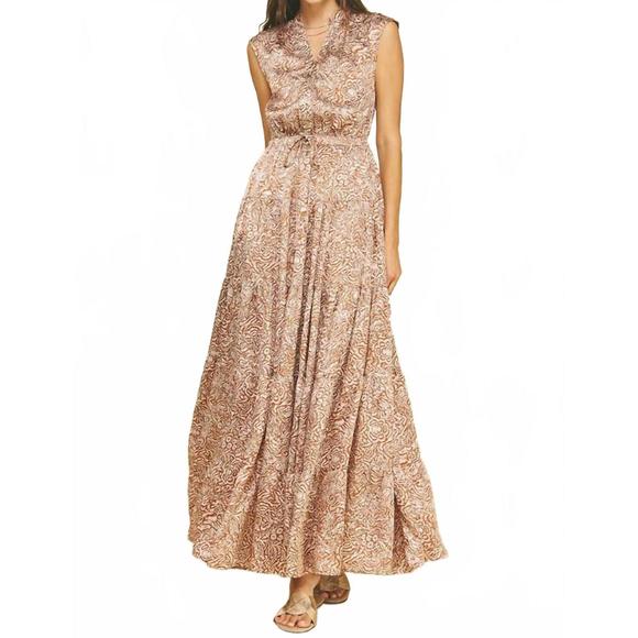 Pinch | Dresses | New Pinch Gibson Tiered Maxi Dress In Camel | Poshmark